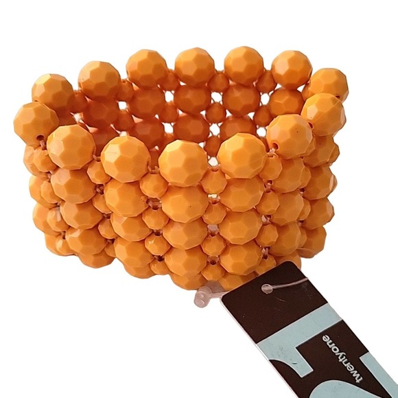 Forever 21 | Jewelry | 2 Twenty One Mustard Yellow Beaded Bracelet 25 ...